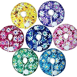 Cutie Button Pads 5 Pack Gtube Pads Flowers Bamboo Organic Extra Soft Backing