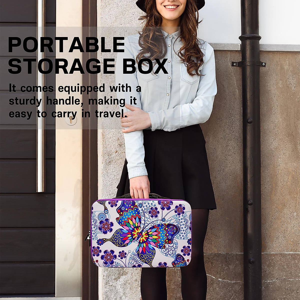 ZORETCO Diamond Painting Storage Containers,60 Slots Diamond Painting Accessories with Tools for Diamond Art Organizer Craft Jewelry Beads Storage Box