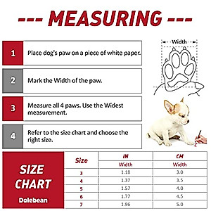 Dog Shoes for Small Medium Dogs and Puppy Paw Protectors Booties Dog Shoes for Hot Pavement Boots Anti-Slip red-3