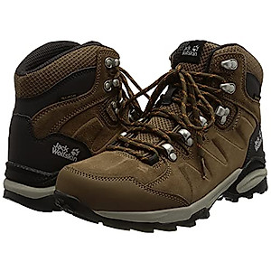 Jack Wolfskin Women's 4050871 Hiking Shoe, Brown/Apricot, 8