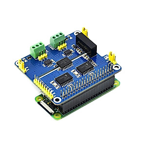 2-Channel Isolated CAN Bus Expansion HAT Compatible with Raspberry Pi/Arduino/STM32,2-CH CAN HAT with MCP2515 + SN65HVD230 Dual Chips Solution,Multi Onboard Protection Circuits