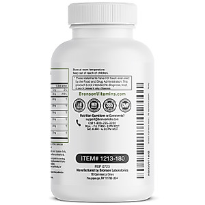 Bronson Liver Detox Advanced Detox & Cleansing Formula Supports Health Liver Function with Milk Thistle, Dandelion Root, Turmeric, Artichoke Leaf & More, Non-GMO, 180 Vegetarian Capsules