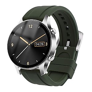 Bewudy Quick Release Watch Band, Soft Silicone Watch-Bands Strap, Silver Stainless Steel Buckle, Replacement Band Width 20mm 22mm for Men (22 mm, Green)