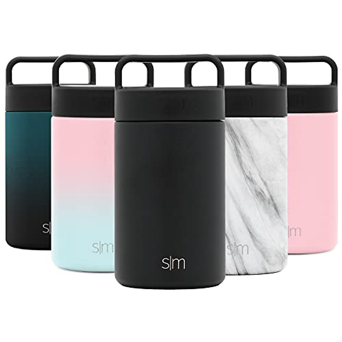 Simple Modern Food Jar Thermos for Hot Food | Reusable Stainless Steel Vacuum Insulated Leak Proof Lunch Storage for Smoothie Bowl, Soup, Oatmeal | Provision Collection | 16oz | Midnight Black