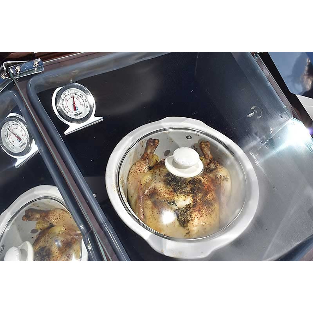 The All-American Sun Oven ** Outdoor Solar Oven / Dehydrator / Slow Solar Cooker with Extra Large Cooking Chamber ** For Home Cooking, Base Camp, Disaster Prep, Family Camping, Homesteading, RV Travel, Remote Living