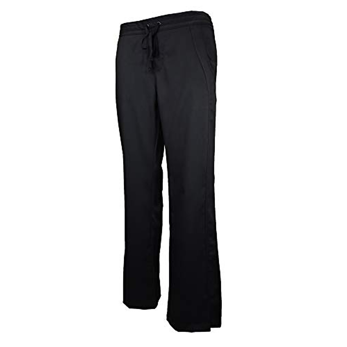 Natual Uniforms Women's Ultra Soft Modern Fit Drawstring Scrub Pant (Black, Large)