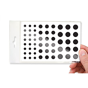 Webcam/Camera Vinyl Covers | 57 Low-Tack Reusable Webcam Sticker | 3-Sizes | Black 57-Pack (Ultra Glossy)