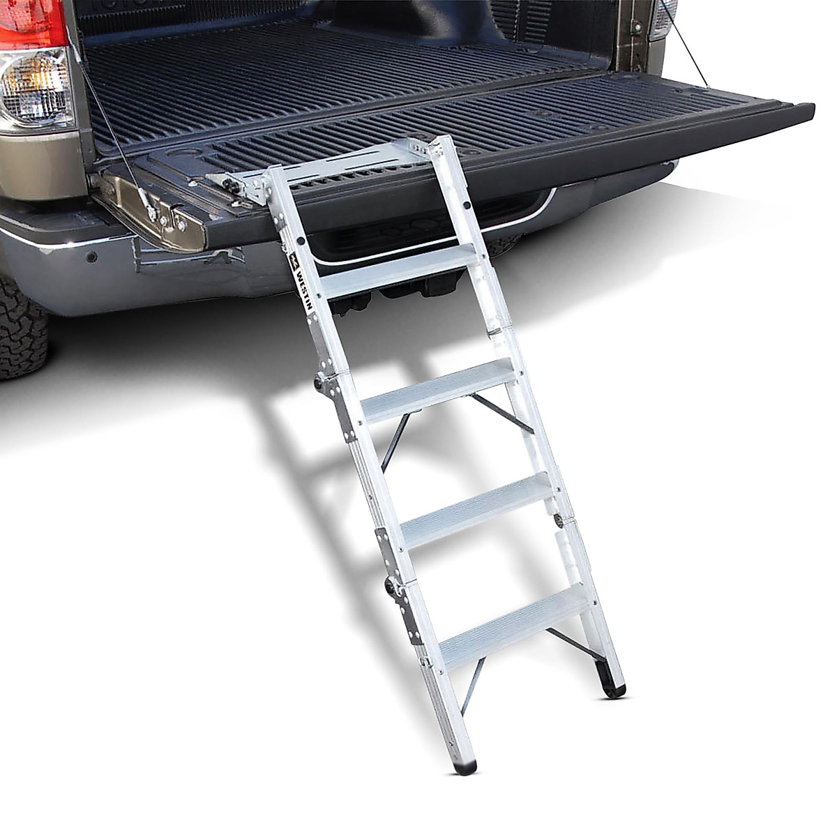 Westin 10-3000 Truck-Pal Tailgate Ladder,Silver