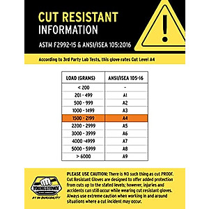 Youngstown Glove Leather Ground Utility Gloves for Men - Kevlar Lined - Cut, Puncture, Flame Resistant, Arc Rated, - Tan, X-Large