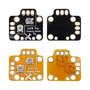 1 Pair Controller Analog Stick Drift Fix Mod for Xbox One PS4 PS5 Switch Pro Gamepad Game Handle Joystick Drift Repair Board (Black)