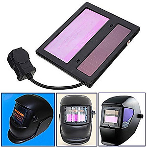 Solar Auto Darkening Welding Lens Panel Welding Helmet Replacement Lens Welder Tool Kit for Electric Welding 110 X 90 X 10 mm