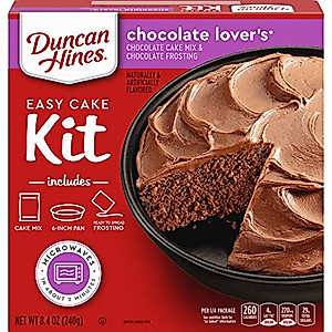Duncan Hines Easy Cake Kit Chocolate Lover's Cake Mix, 8.4 oz
