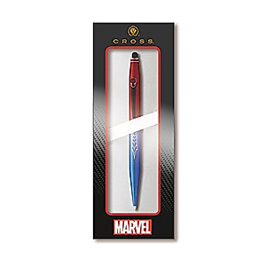 Cross Tech2 Refillable Ballpoint Pen, Medium Ballpen With Stylus - Marvel Spider Man