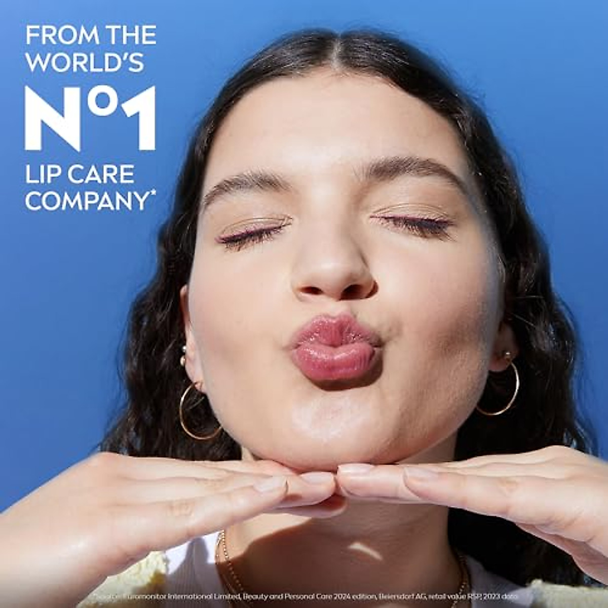 NIVEA Strawberry Lip Care, Tinted Lip Balm Pack with Shea Butter, Nourishing Oils and Vitamin C & E, 3-in-1 Moisture, Repair and Color, 0.17 Oz Stick, Pack of 4