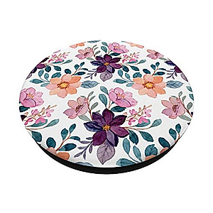 Colorful Watercolor Floral Flower Design PopSockets PopGrip: Swappable Grip for Phones & Tablets