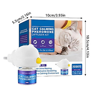 Cat Pheromones Calming Diffuser Long-Lasting Cat Calming Diffuser Safe for Cats of All Ages