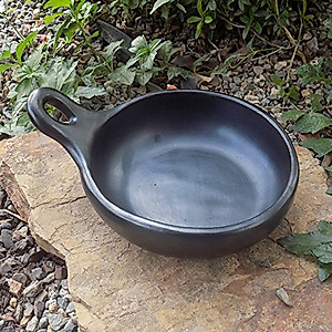 Ancient Cookware, Clay Chamba Saute Pan, Large, 64 Ounces