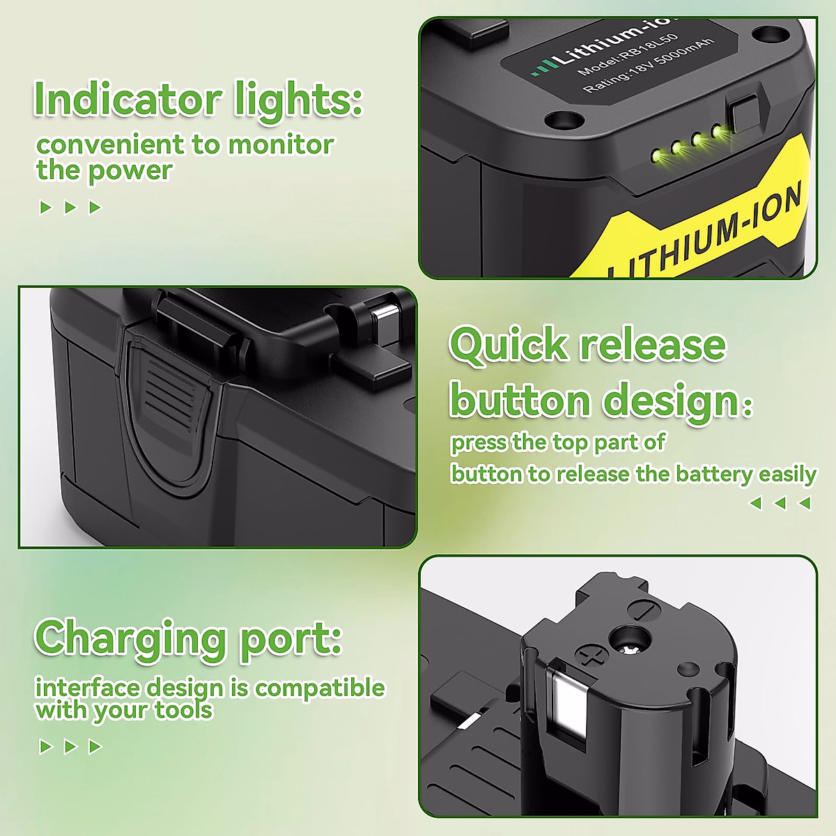 MAFACBAC P189 18V Battery Replacement: for Ryobi 6.0 AH Lithium-ion 18 Volt One Plus P108 P102 P103 P104 P105 P107 Drill Tools-PBP005 Cordless Power Lithium Battery