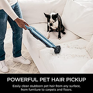 Shark WS632BLBRN WANDVAC System Ultra-Lightweight Powerful Cordless Stick Vacuum with Boost Mode, Charging Dock, Blue