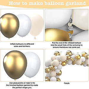 Black White Balloon Garland Kit Kelfara 120Pcs Different Sizes 12/10/5 inch Matte Black White and Metallic Silver Confetti Latex Balloons for Wedding Birthday Party Accessory Arch Decoration