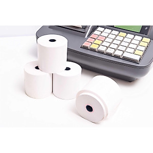 3 1/8 x 230' Thermal Receipt Paper POS Cash Register Calculator Supplies Rolls Individual Packed Compatible with Epson, SNBC, Sam4s, Star, Clover Printers (10 Rolls)