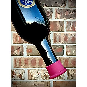 Silicone Wine Stoppers – Replace a cork – Airtight seal on Wine Bottles – Reusable Beer Bottle Cover – Wine Bottle Stopper – Wine Saver – Wine Gifts – Easy to clean! (6 Pack, Assorted)