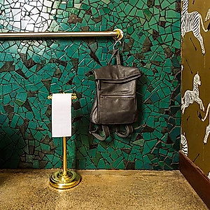 GEAR AID HEROCLIP Carabiner Clip and Hook (Small) For Purse, Stroller, and Backpack, Blue Steel