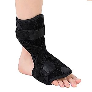 Yosoo Health Gear Plantar Fasciitis Night Splints, with Compression Socks and Spiky Ball, Orthotic Drop Foot Support Brace for Achilles Tendon, Drop Foot and Tendonitis, Fits Left Right Women Men
