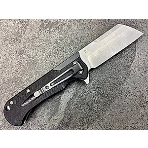 TACTICAL GEARZ G10 Pocket Knife! TG Eros, G10 Handle! Razor Sharp Stonewashed D2 Steel Blade! Ball Bearing Pivot System! Includes Sheath! (Eros)