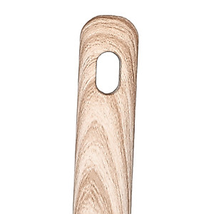 Kitchen Stovetop Sauce Frying Pan, Aluminum Nonstick Sauce Pot with Pour Spouts and Wooden Handle for Pouring Oil Heating Boiling Milk Frying Eggs (White)