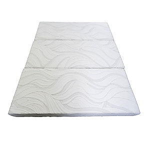 Camping World Cozyway Tri-Fold RV Short Queen Mattress, 75" x 60", 6" Thick