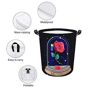 Beauty And Beast Foldable Laundry Basket Hamper Storage Organizer For Clothes Toy Collection