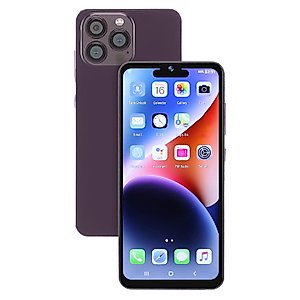 Zunate I14 Pro 3G Unlocked Smartphone, 6.53 Inch Large Screen, 4GB RAM 64GB ROM, Facial Unlocking Mobile Phone for Android 10, Dual 2 MP 8 MP Camera, Dual SIM Slot