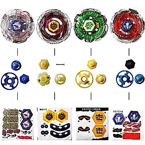 Leilygo TooAemiS Bey Battle Metal Fusion Fury Burst gt Turbo Starter Set with Launcher Set Toys for Prime Boys Pegasus Gyro Gift