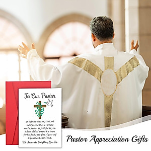 Pastor Appreciation Gifts for Women Men Pastor Appreciation Cards Bulk Pastor Thank You Cards Pastor Gift for Men Priest Minister Church Pastor Birthday Ordination Anniversary Card Religious Christmas