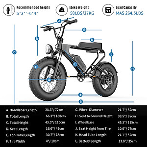 Freego Electric Bike for Adults, 1200W/48V/20Ah, 20"x 4" Fat Tires Off Road Electric Bicycle with Removable Battery, 31MPH & 40 Miles Long Range Ebike UL Certified,DK200 Pro with Two Seats