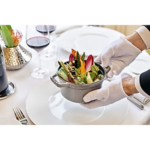 Staub Cast Iron 1.25-qt Round Cocotte - Graphite Grey, Made in France