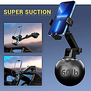 Imazing Phone Mount for Car, Car Phone Holder for Dashboard, Windshield, and Air Vent, Cell Phone Holder with Suction Cup