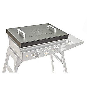 Blackstone 5079 Hard Cover Top Lid with Handle for 22" Griddle - Lightweight & Durable Storage Hood Cover - Powder Coated Steel - Flat Top Griddle Accessories Water Resistant Premium Model, Black