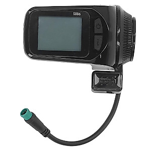 Ebike LCD Display Meter, Low Failure Rate Electric Bike Odometer Waterproof Electronic Panel Speedometer for E Scooter Replacement