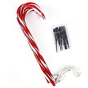 Christmas Candy Cane Lights,Christmas Candy Cane Pathway Lights，Candy Cane Christmas Decor， Christmas/New Year Holiday Lights， Outdoor Garden Home Decorations Light，10pcs