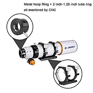 SVBONY SV503 Telescope 80ED F7 Telescope OTA Focal Length 560mm for Exceptional Viewing and Astrophotography