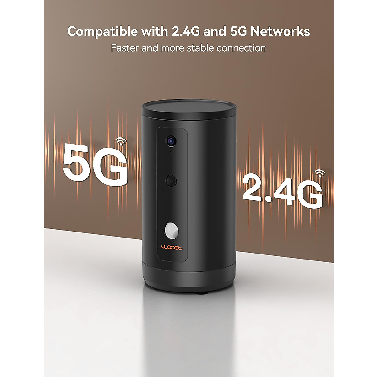 WOPET Smart Pet Camera:Dog Treat Dispenser, Full HD WiFi with Night Vision for Pet Viewing,Two Way Audio Communication Designed for Dogs and Cats,Monitor Your Pet Remotely