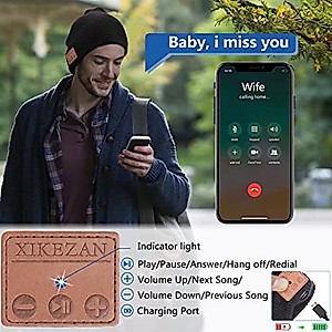 Perfect Mens Gifts Set with Bluetooth Beanie Hat, Beard Growth Kit