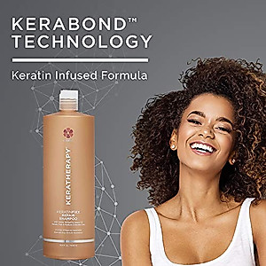 KERATHERAPY Keratin Infused KeratinFIXX Repair Shampoo, 33.8 fl. oz., 1000 ml - Repair Shampoo for Dry, Damaged or Frizzy Hair with Caviar Extract, Argan Oil & Kerabond Technology to Repair Breakage