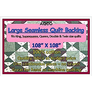 Quilt Backing, Large, Seamless, from AQCO, C44395-A21, Tame Teal