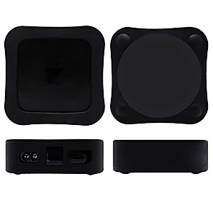 LEFXMOPHY Case Compatible with 2022 Apple TV 4K (3rd Generation) Box Black Silicone Cover Protector (Not for 2021 Models)