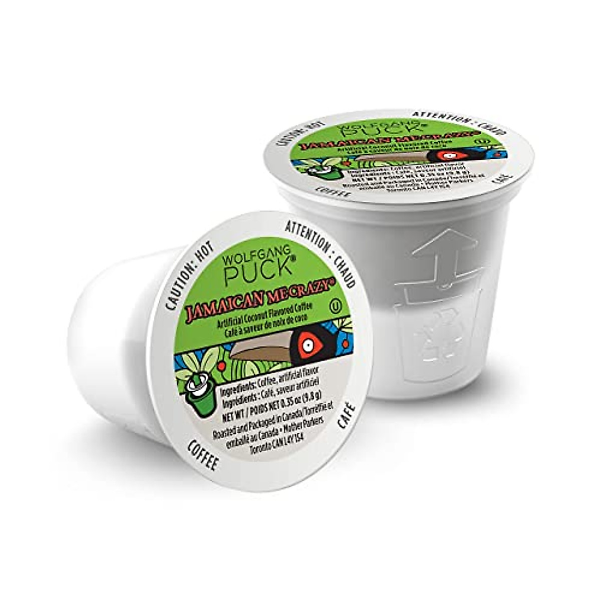 Wolfgang Puck Coffee, Keurig KCups for Keurig Brewers, White, Jamaican Me Crazy, 24 Count (Pack of 1)