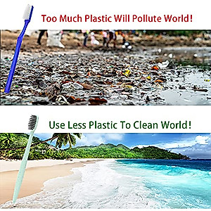 DR.PERFECT Prepasted Wheat Charcoal Toothbrush Individually Wrapped with Sealed Paper Bag Pack of 24 (24)