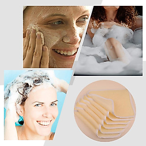 PHOGARY 6 Pack Exfoliating Wash Cloths for Body Scrub and Face Clean, Dual-Sided Exfoliating Wash Towels Bath Washcloths for Men Women Skin Massage Spa - Rough Exfoliating Side and Soft Terry Side